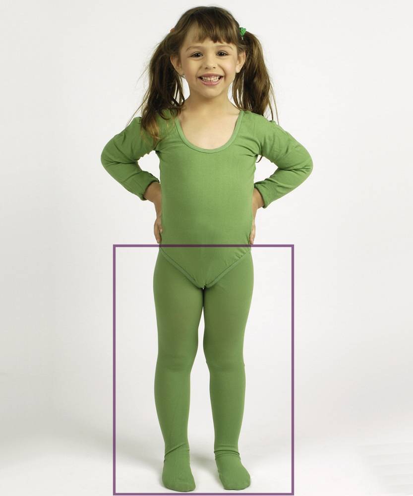 Collant vert enfant-Ax0350