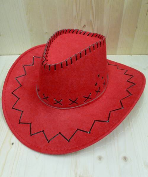 Chapeau de cowboy rouge - Chapeau de déguisement - Ac1753 | Atelier ...